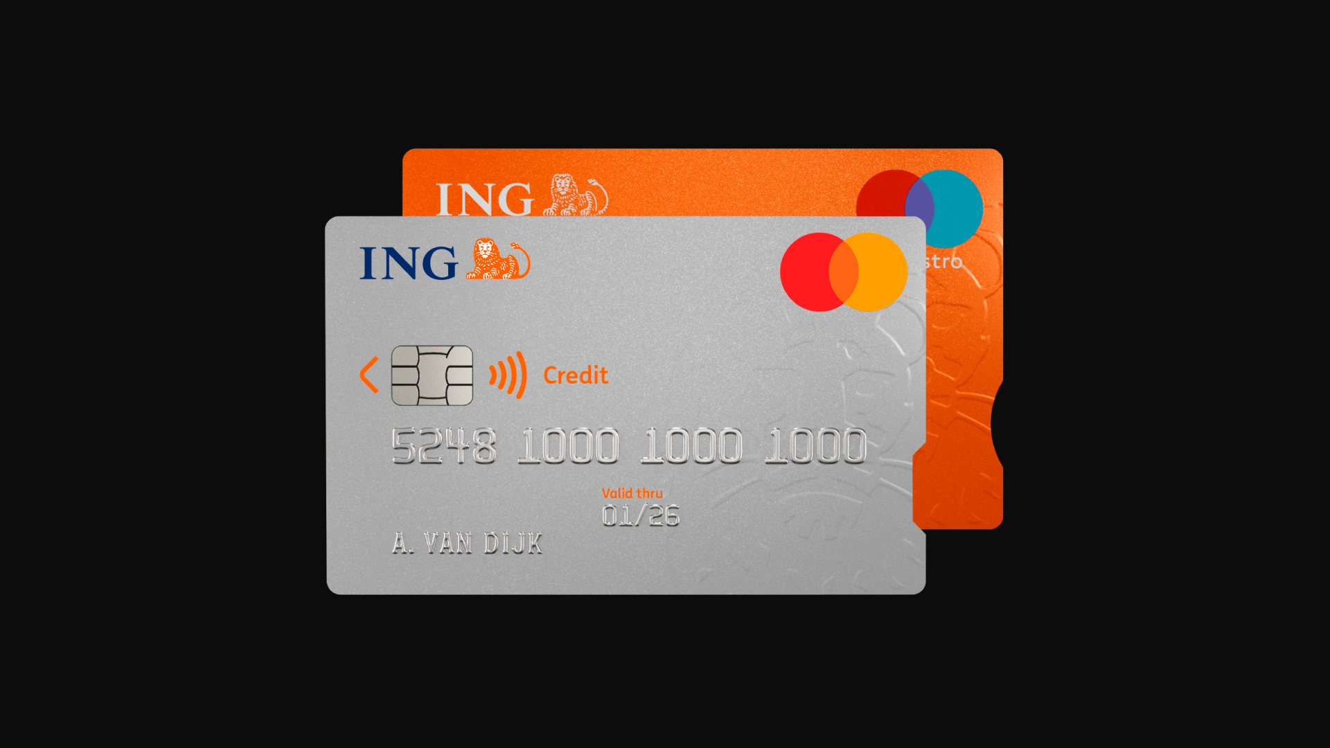 ING en Mastercard introduceren een creditcard met unieke hoekige inkeping | Newsroom ING